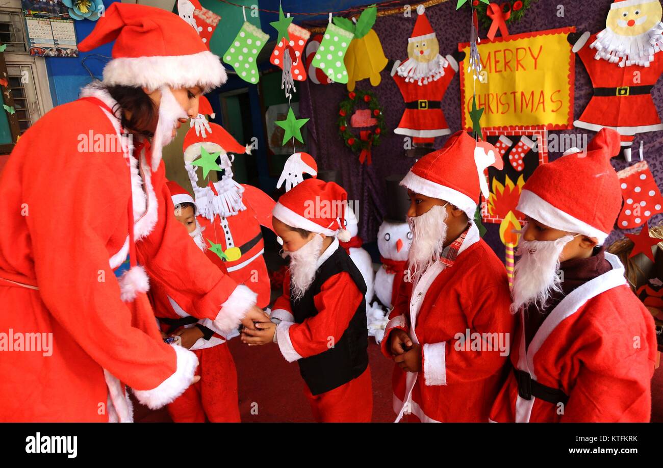 Dressed as santa school hi-res stock photography and images - Alamy