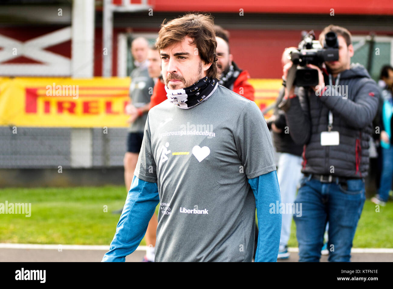Llanera, Spain. 24th December, 2017. Spanish Formula One racing driver ...