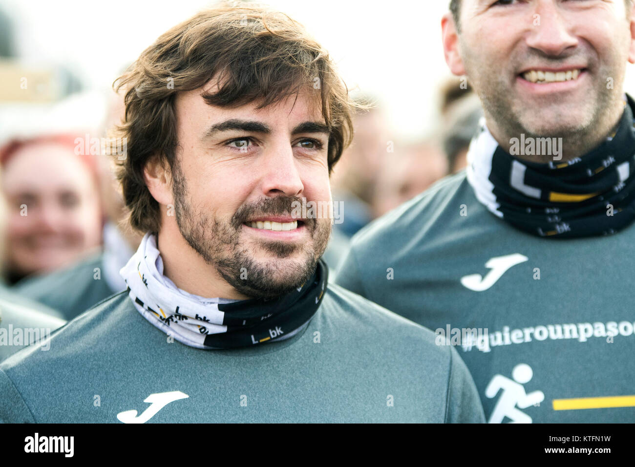 Llanera, Spain. 24th December, 2017. Spanish Formula One racing driver ...
