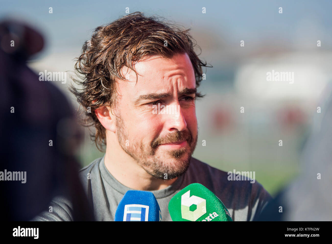 Llanera, Spain. 24th December, 2017. Spanish Formula One racing driver ...