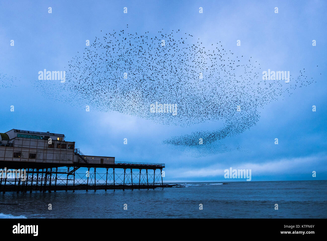 Aberystwyth Wales UK, Christmas Eve, Sunday 24 December 2017 UK Weather ...