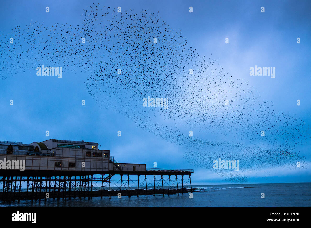 Aberystwyth Wales UK, Christmas Eve, Sunday 24 December 2017 UK Weather ...