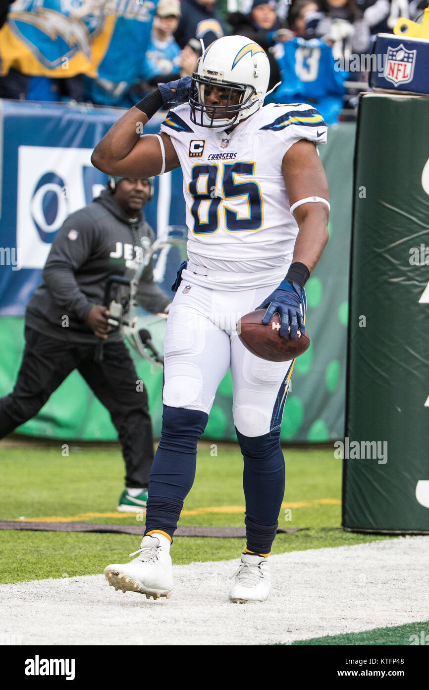 East Rutherford, New Jersey, USA. 24th Dec, 2017. Los Angeles Chargers ...