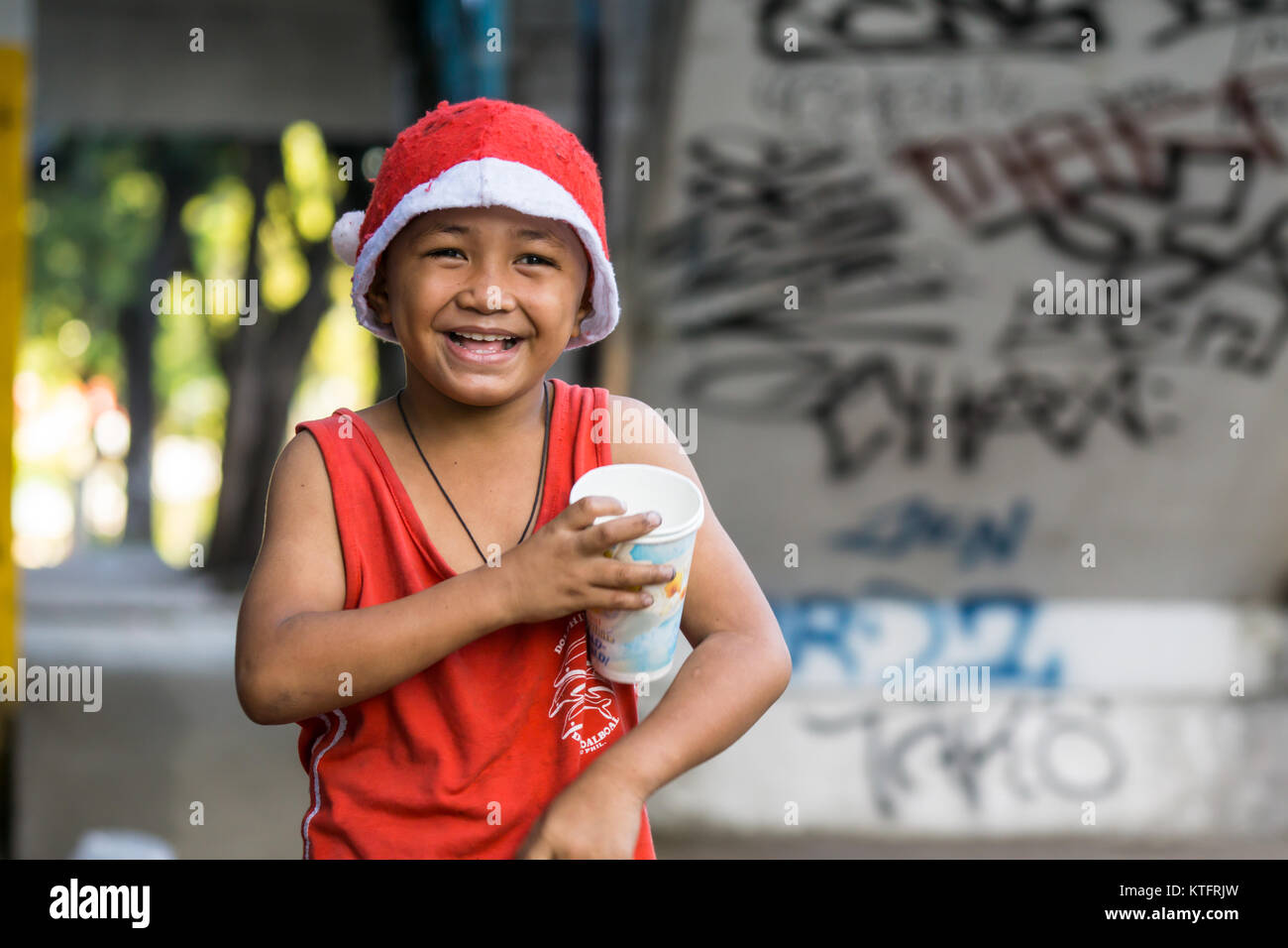 Cebu City, Philippines. 25th Dec, 2017. A Homeless Child on Christmas ...