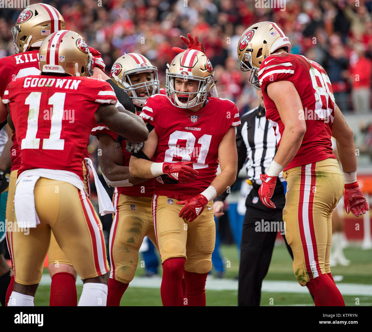 Santa Clara, California, USA. 24th Dec, 2017. San Francisco 49ers wide ...