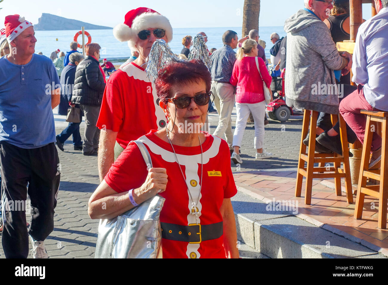 Benidorm, Costa Blanca, Spain, 25th December 2017. High temperatures in ...
