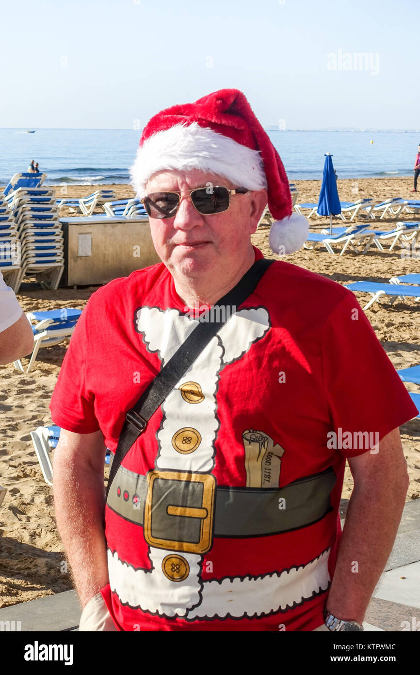 Benidorm, Costa Blanca, Spain, 25th December 2017. High temperatures in ...