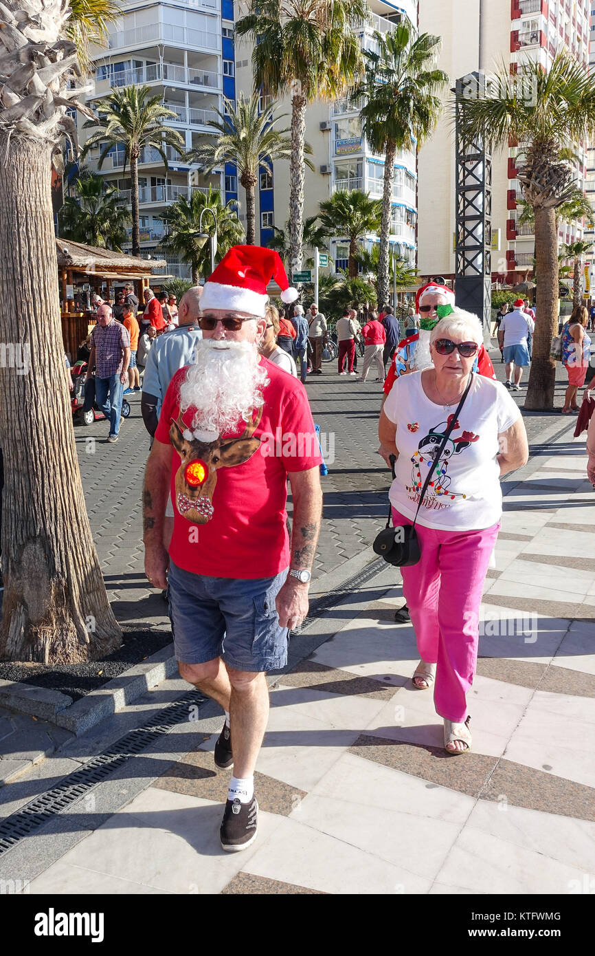 Benidorm, Costa Blanca, Spain, 25th December 2017. High temperatures in ...