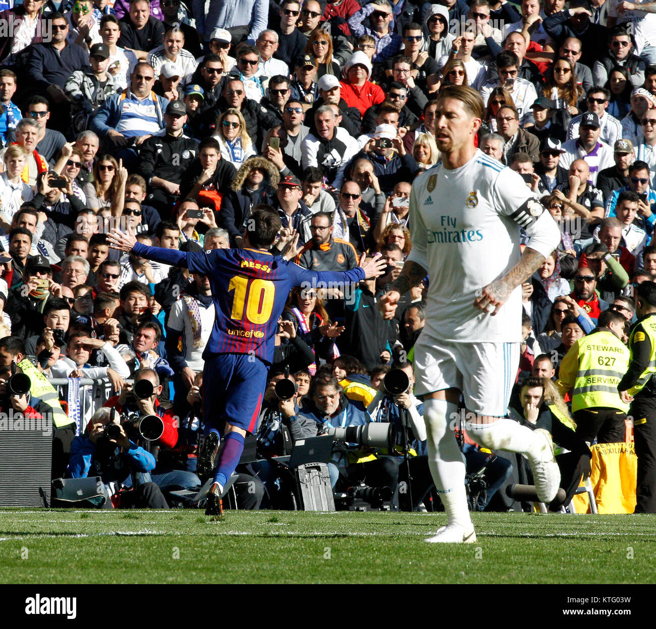 Sergio ramos messi real madrid hi-res stock photography and images - Alamy