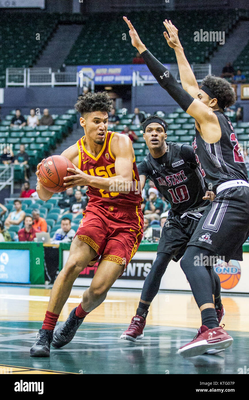 December 25, 2017 - USC Trojans forward Bennie Boatwright (25) drives ...