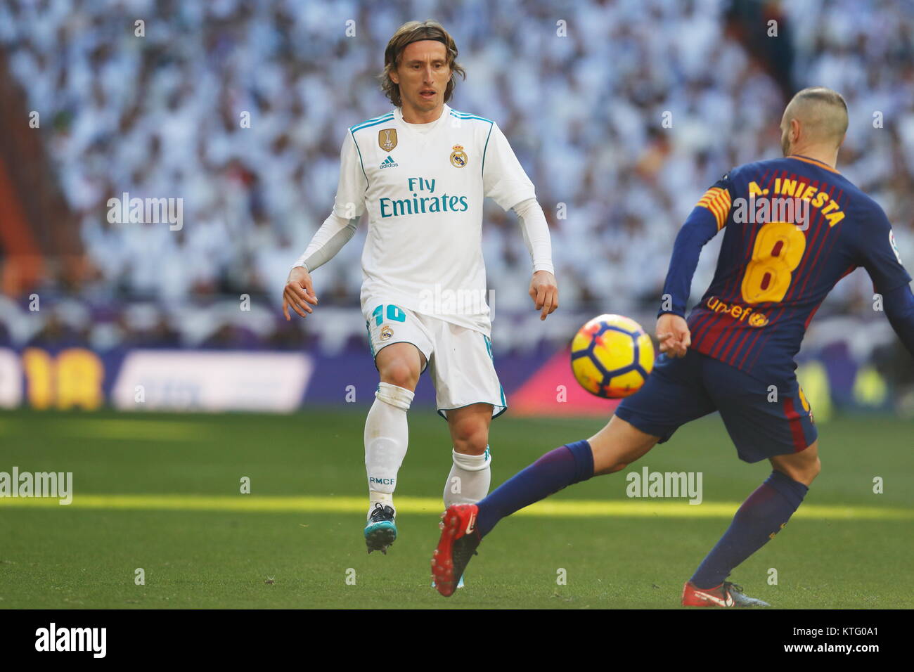 Madrid, Spain. 23rd Dec, 2017. Luka Modric (Real) Football/Soccer ...