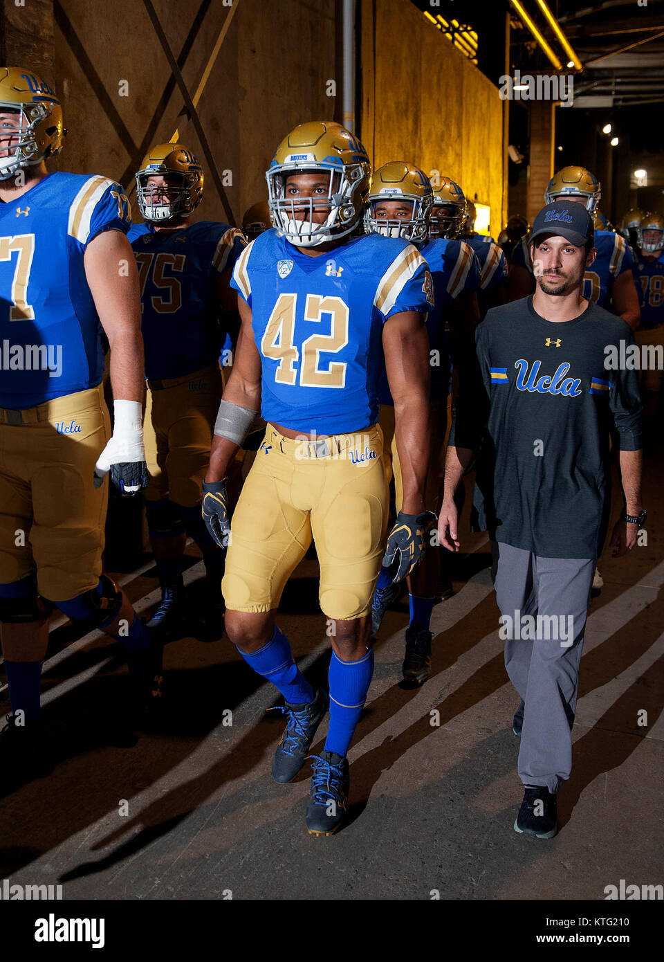 Pasadena, CA. 24th Nov, 2017. UCLA linebacker (42) Kenny Young, who ...