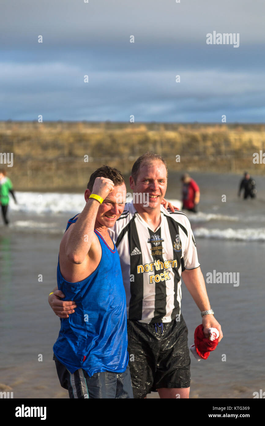 seaham boxing day dip Stock Photo - Alamy