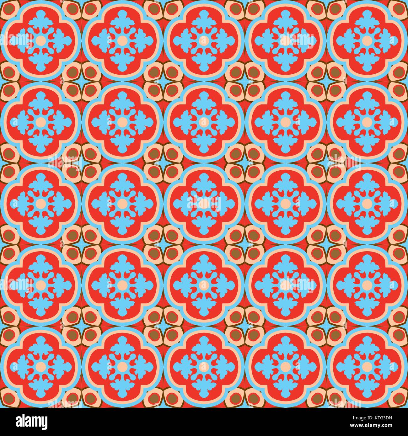 Seamless background image of retro red blue curve cross kaleidoscope Stock Vector Image & Art ...