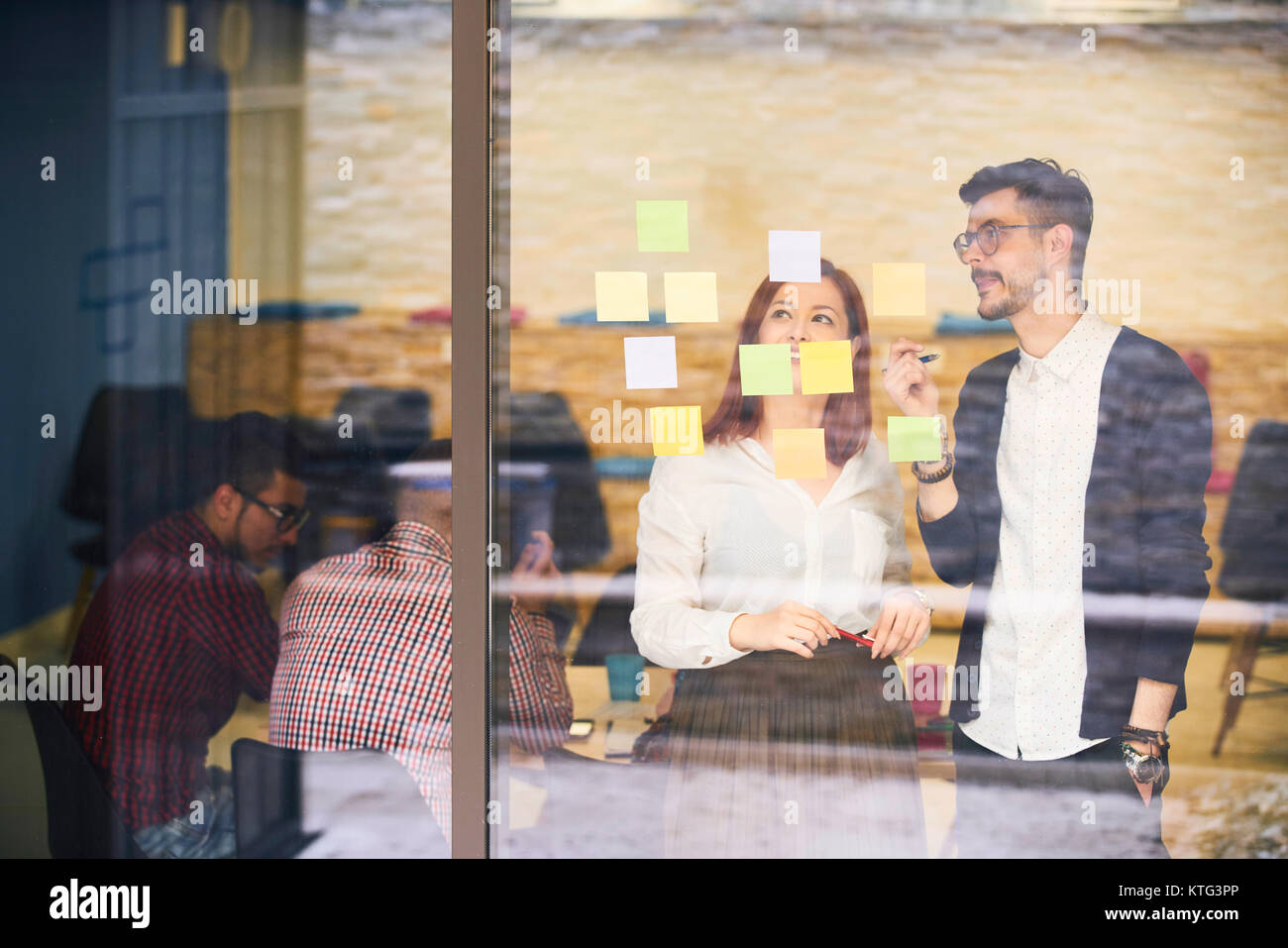startup business people group working everyday job at modern office ...