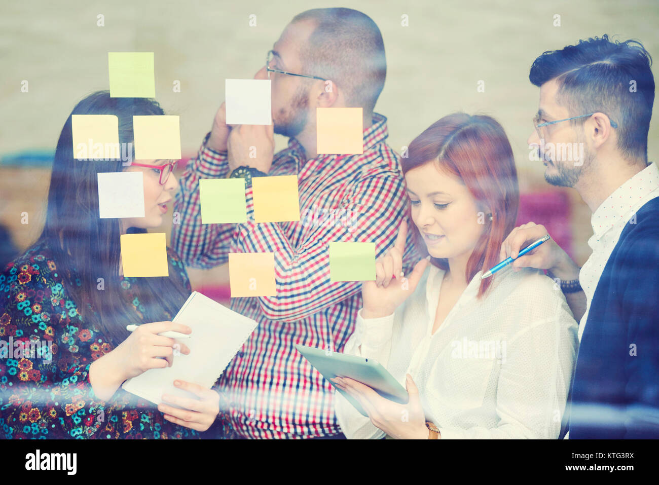 startup business people group working everyday job at modern office ...