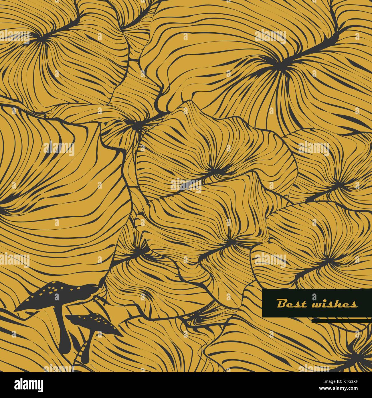 It is a background image of gill fungus pattern Stock Vector Image ...