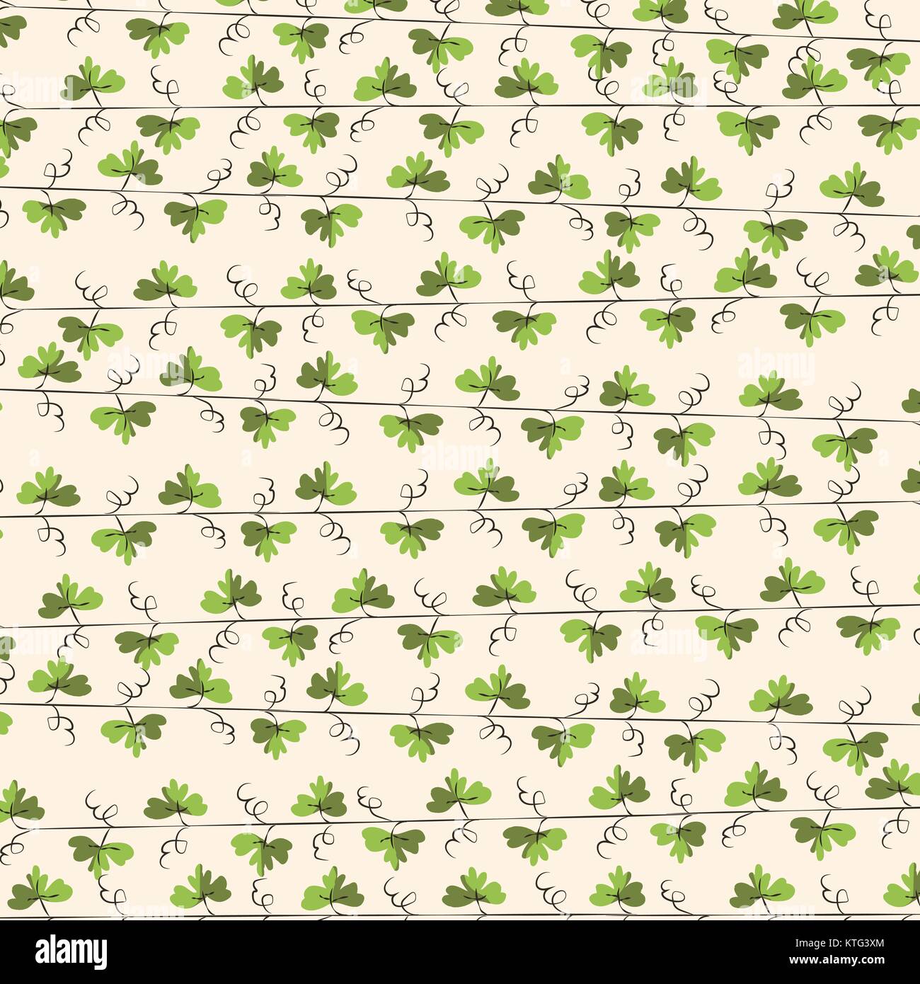 Background image of repeat green leaf vine pattern Stock Vector Image ...