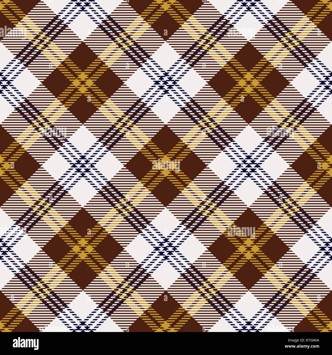 Seamless background image of yellow and brown Scotland check pattern ...