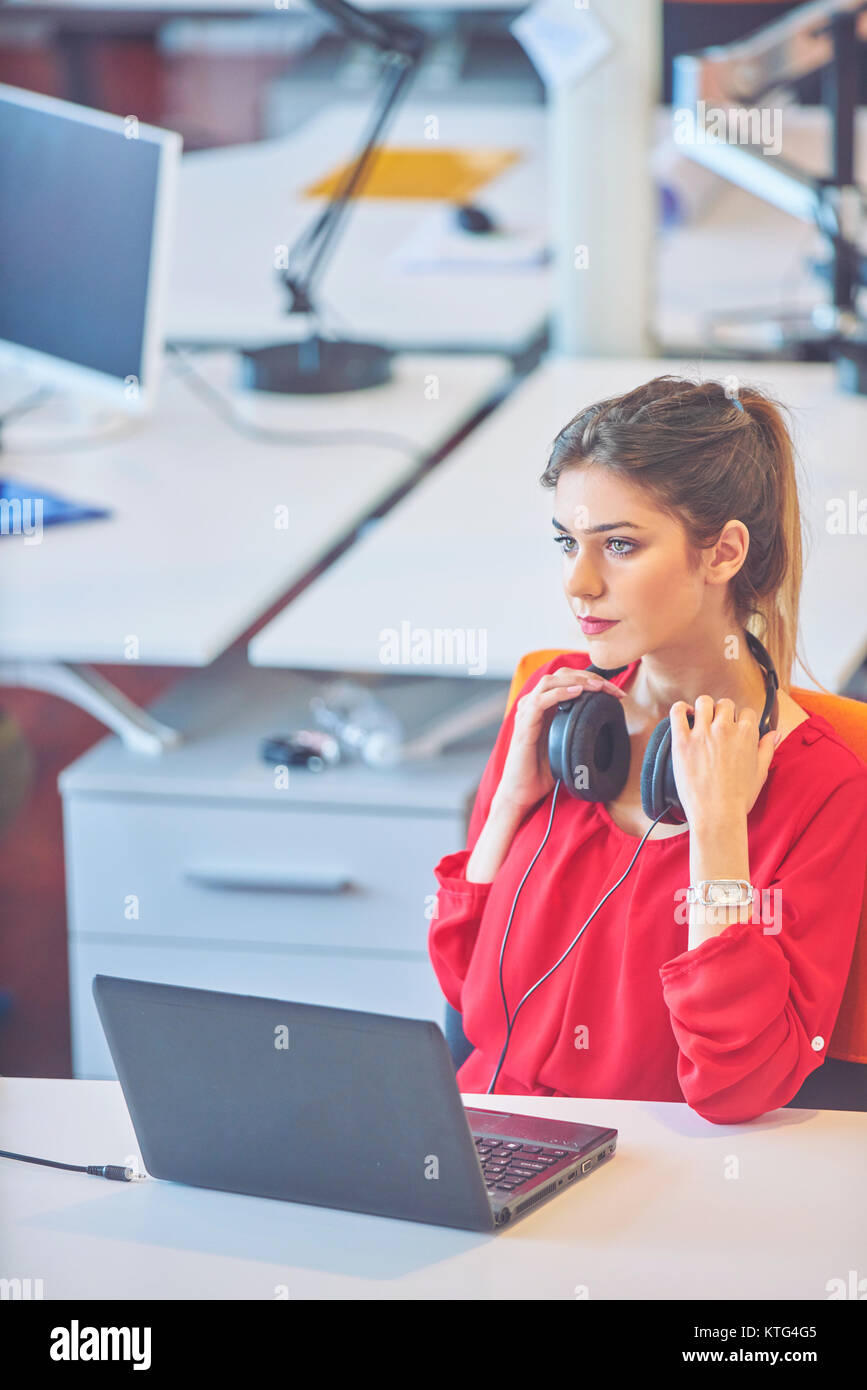 Startup business people group working everyday job at modern coworking ...