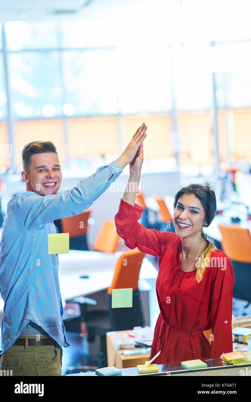 Startup business people group working everyday job at modern coworking ...