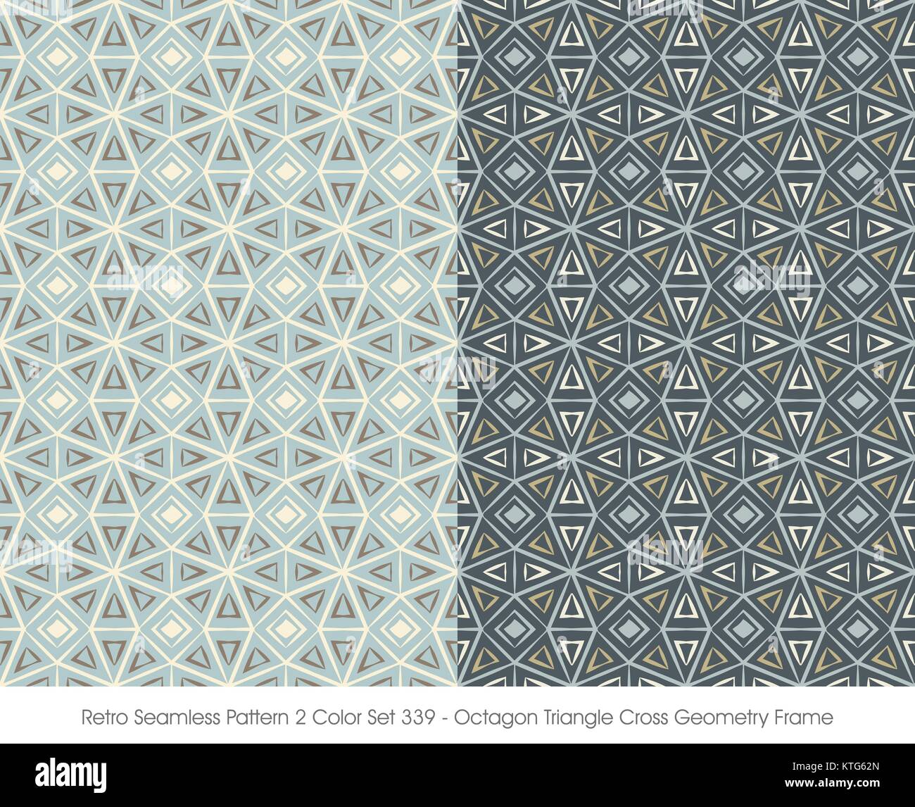 Retro Seamless Pattern Octagon Triangle Cross Geometry Frame Stock Vector Image & Art - Alamy