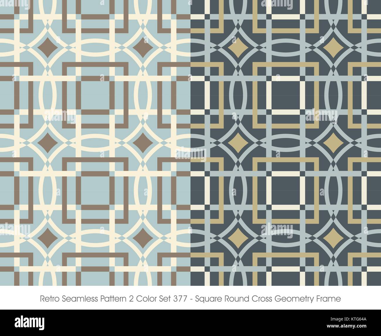 Retro Seamless Pattern Square Round Cross Geometry Frame Stock Vector Image & Art - Alamy