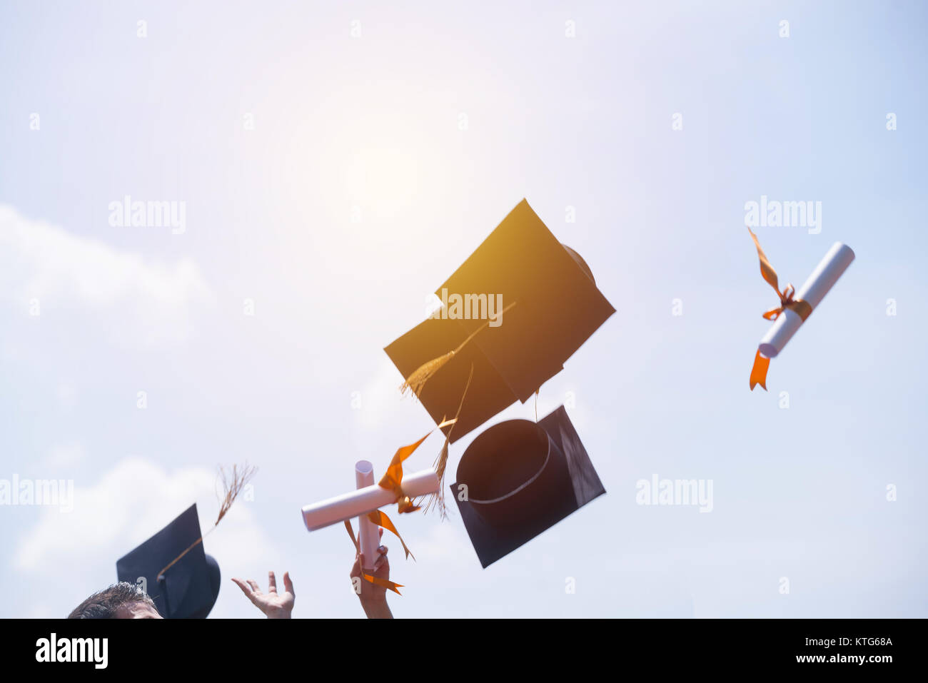 education, graduation and people concept - group of happy international ...