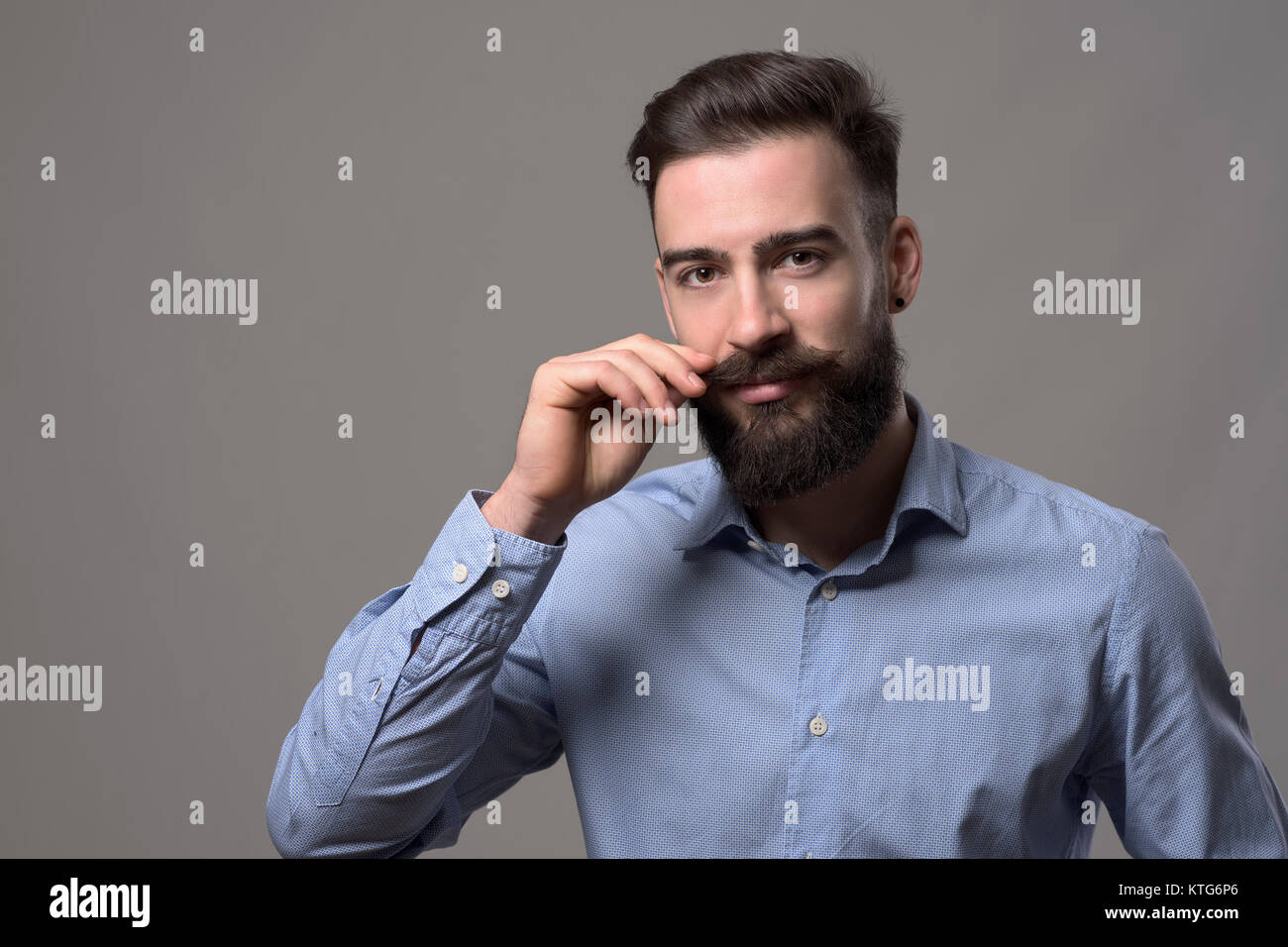 Beard mustache guy well hi-res stock photography and images - Alamy