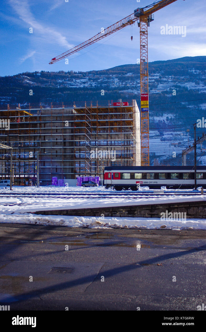 Sion railway station hi-res stock photography and images - Alamy