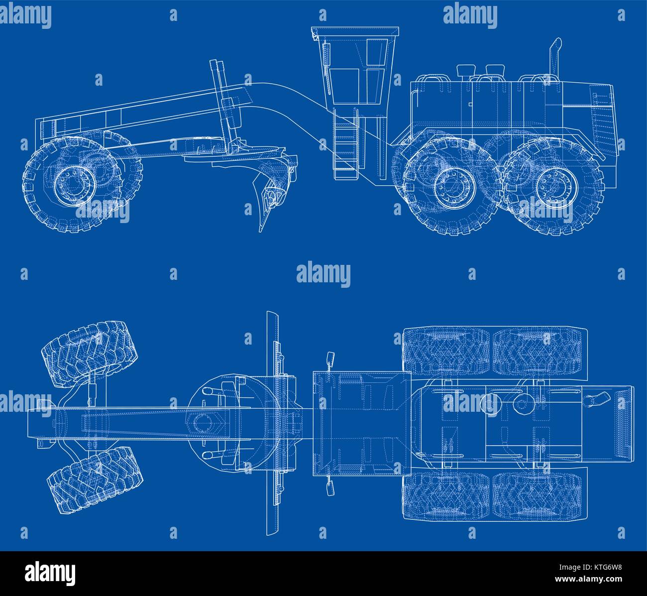 Road grader. Vector Stock Vector Image & Art - Alamy