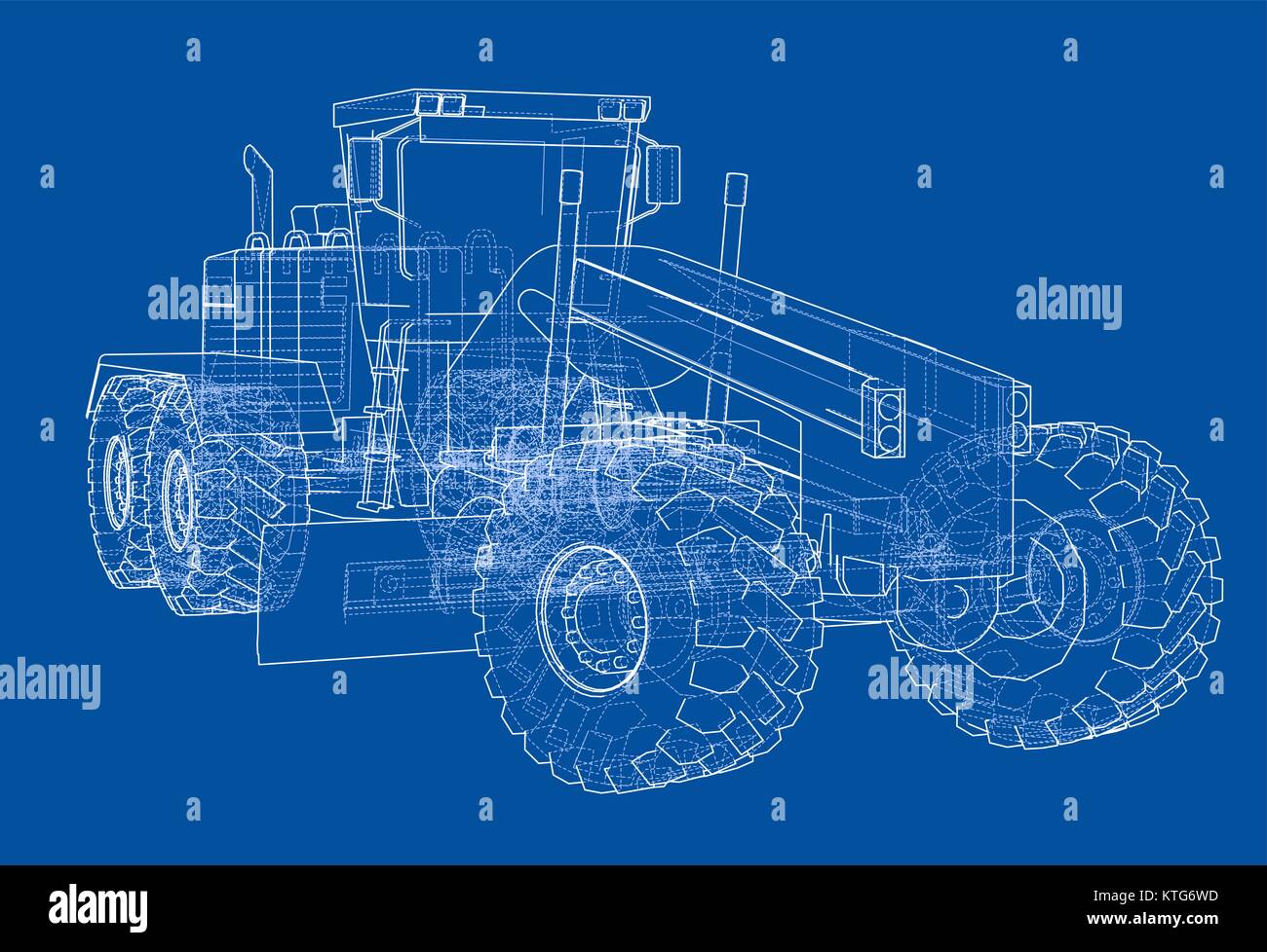 Road grader. Vector Stock Vector Image & Art - Alamy
