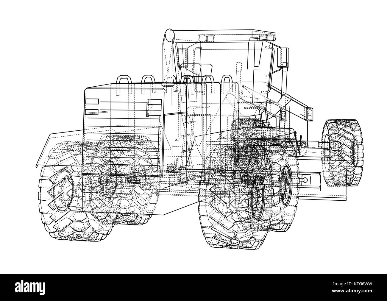 Road grader. Vector Stock Vector Image & Art - Alamy