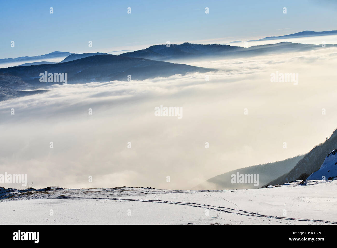 The Alps from the Titlis Peak Stock Photo - Alamy