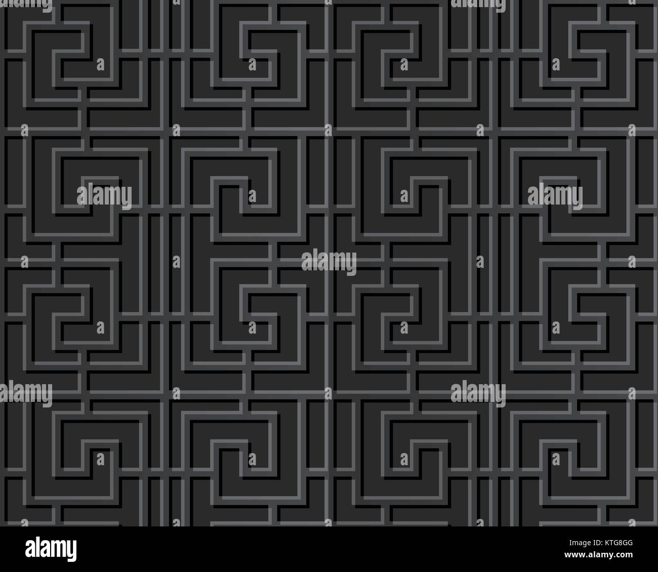 Seamless 3D elegant dark paper art Spiral Cross Geometry Stock Vector ...