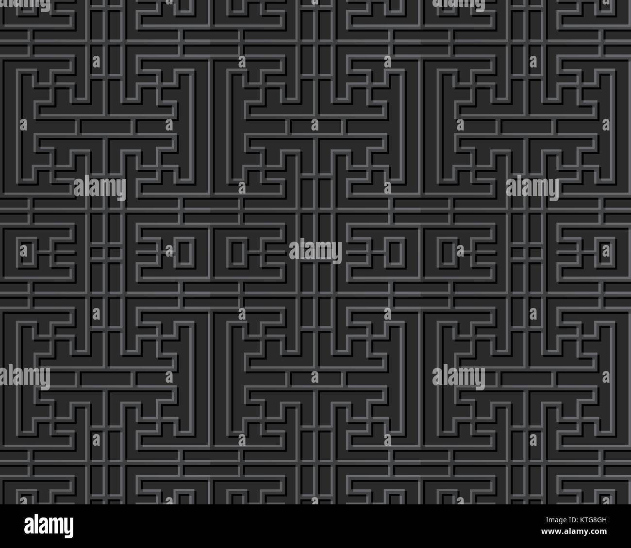 Seamless 3D elegant dark paper art Spiral Rectangle Cross Stock Vector ...