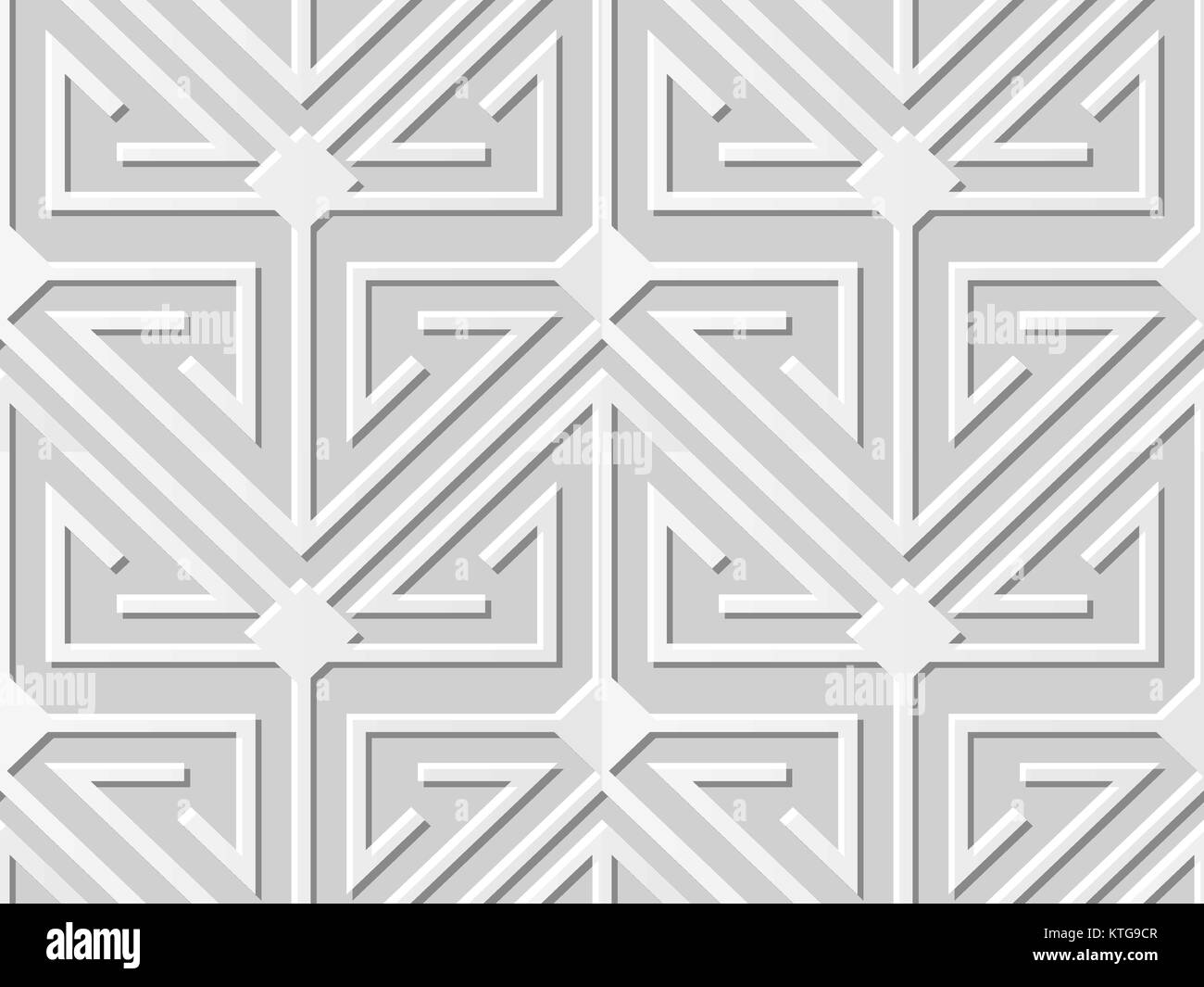 3D paper art triangle geometry cross line Stock Vector Image & Art - Alamy