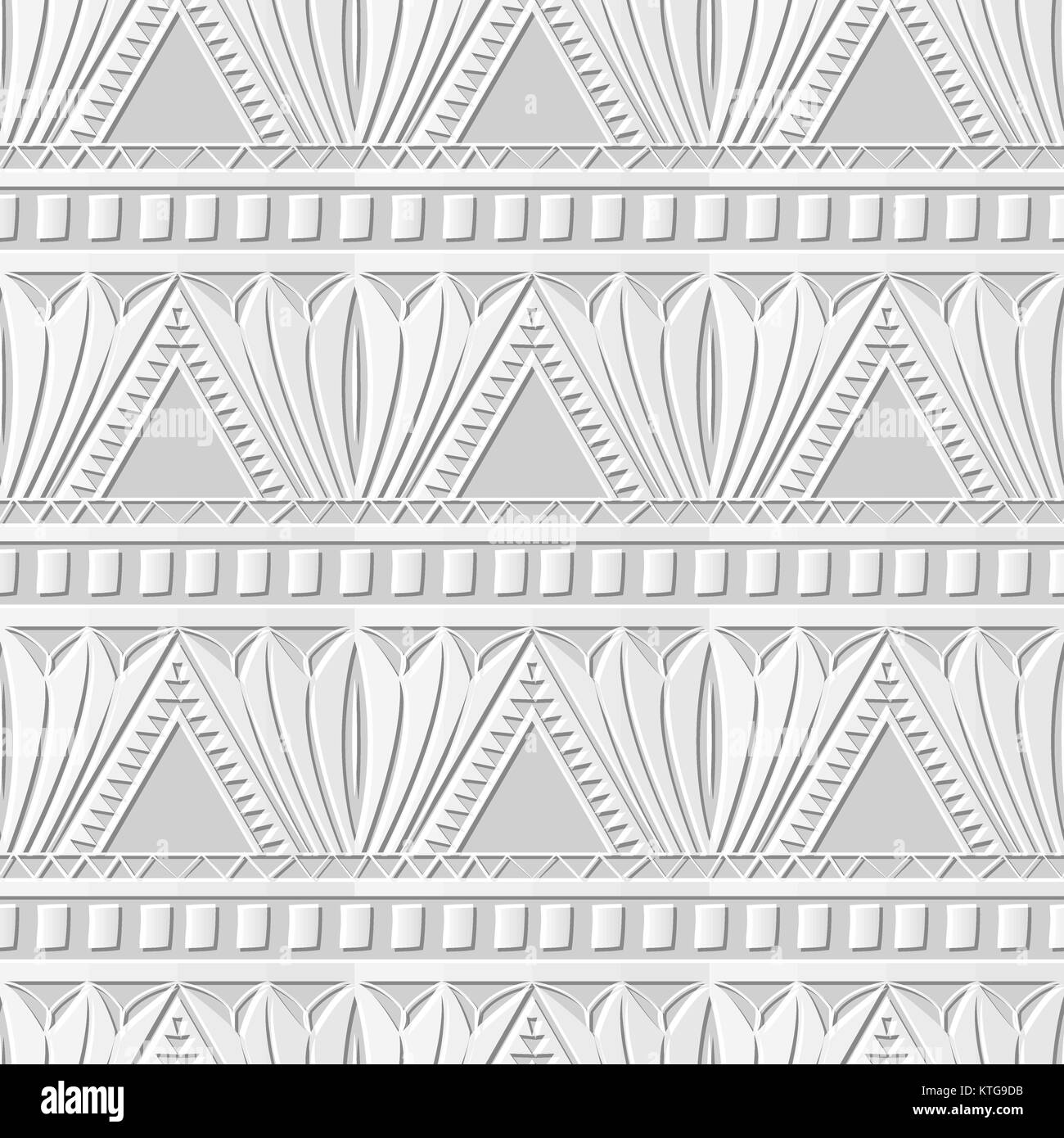 3D paper art sawtooth square triangle geometry Stock Vector Image & Art ...