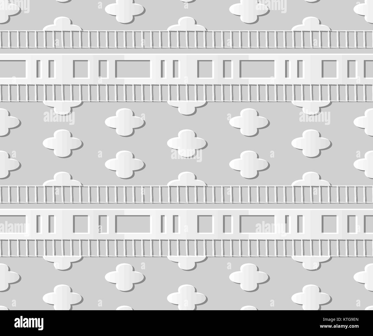 3D paper art curve cross square line Stock Vector Image & Art - Alamy