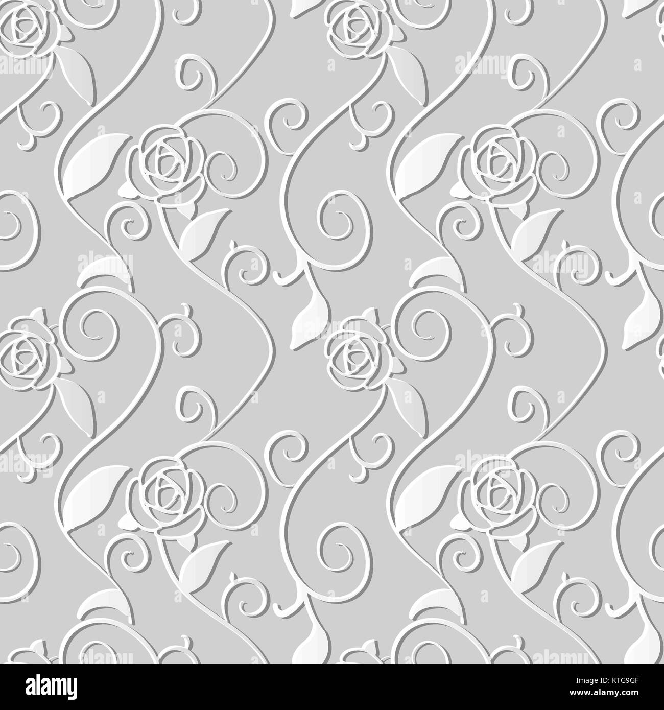 White damask rose flower Stock Vector Images - Alamy
