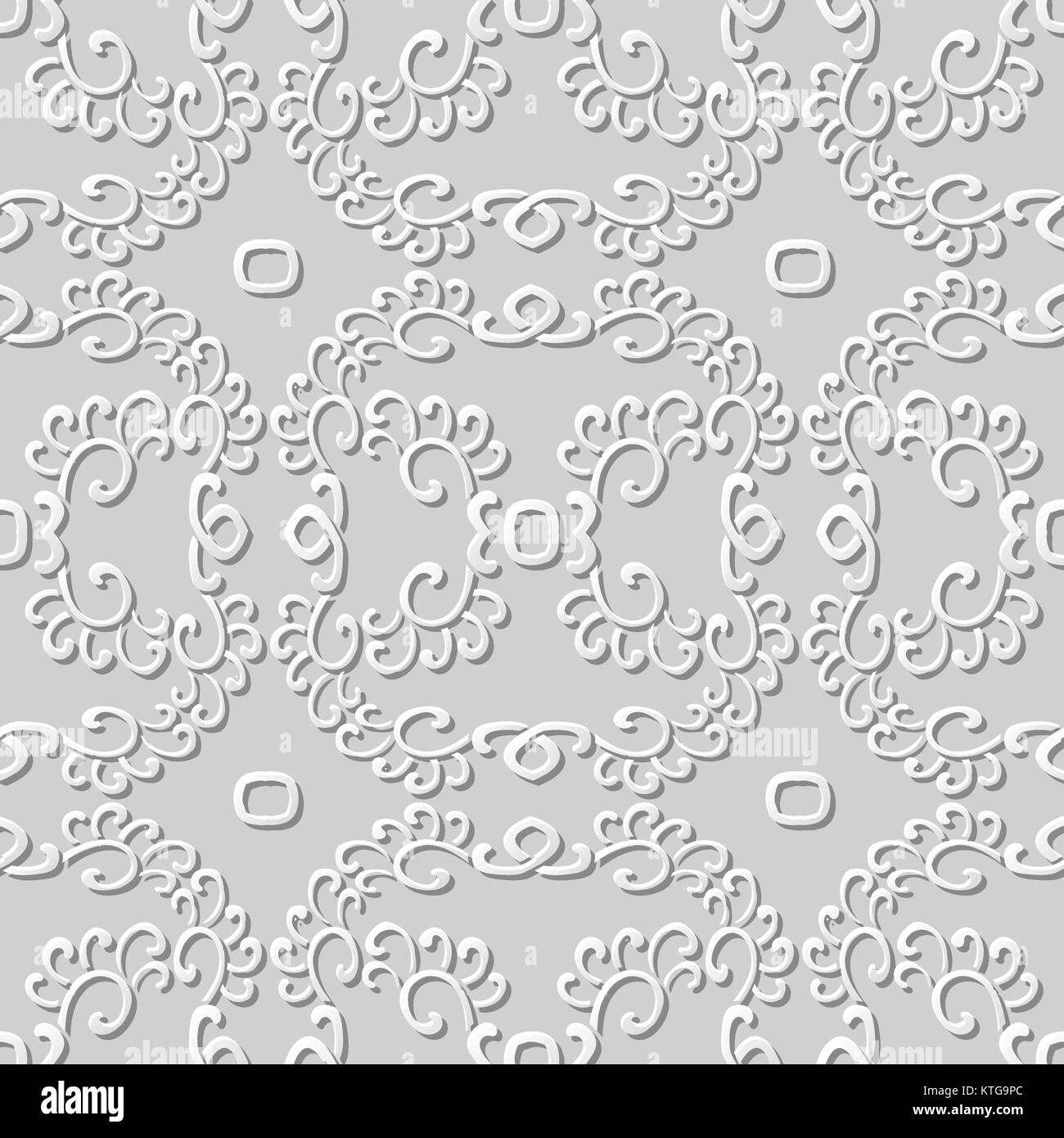 3D paper art pattern spiral curve cross chain Stock Vector Image & Art ...