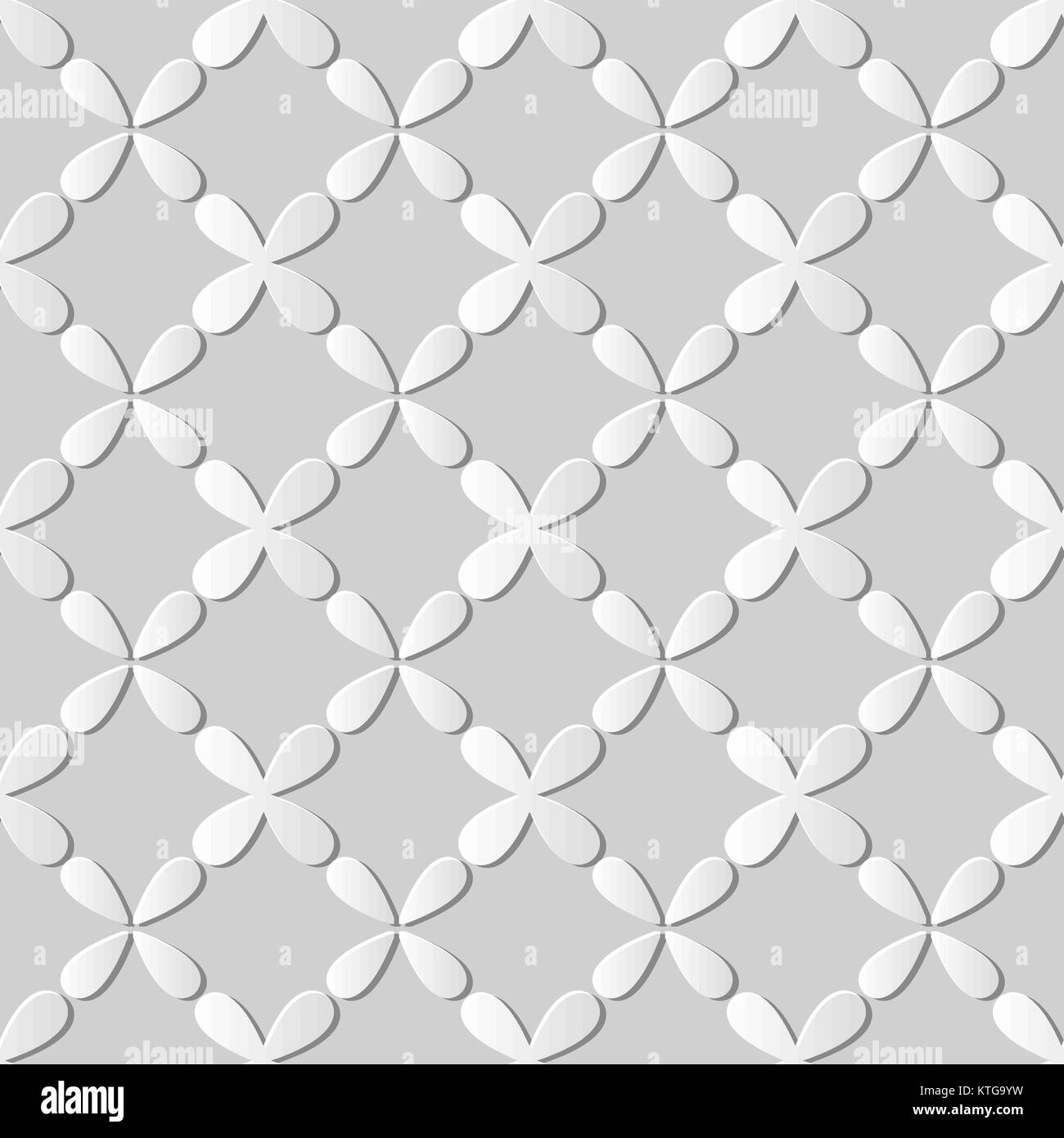 Seamless 3D white paper cut art vintage cross water drop geometry Stock ...
