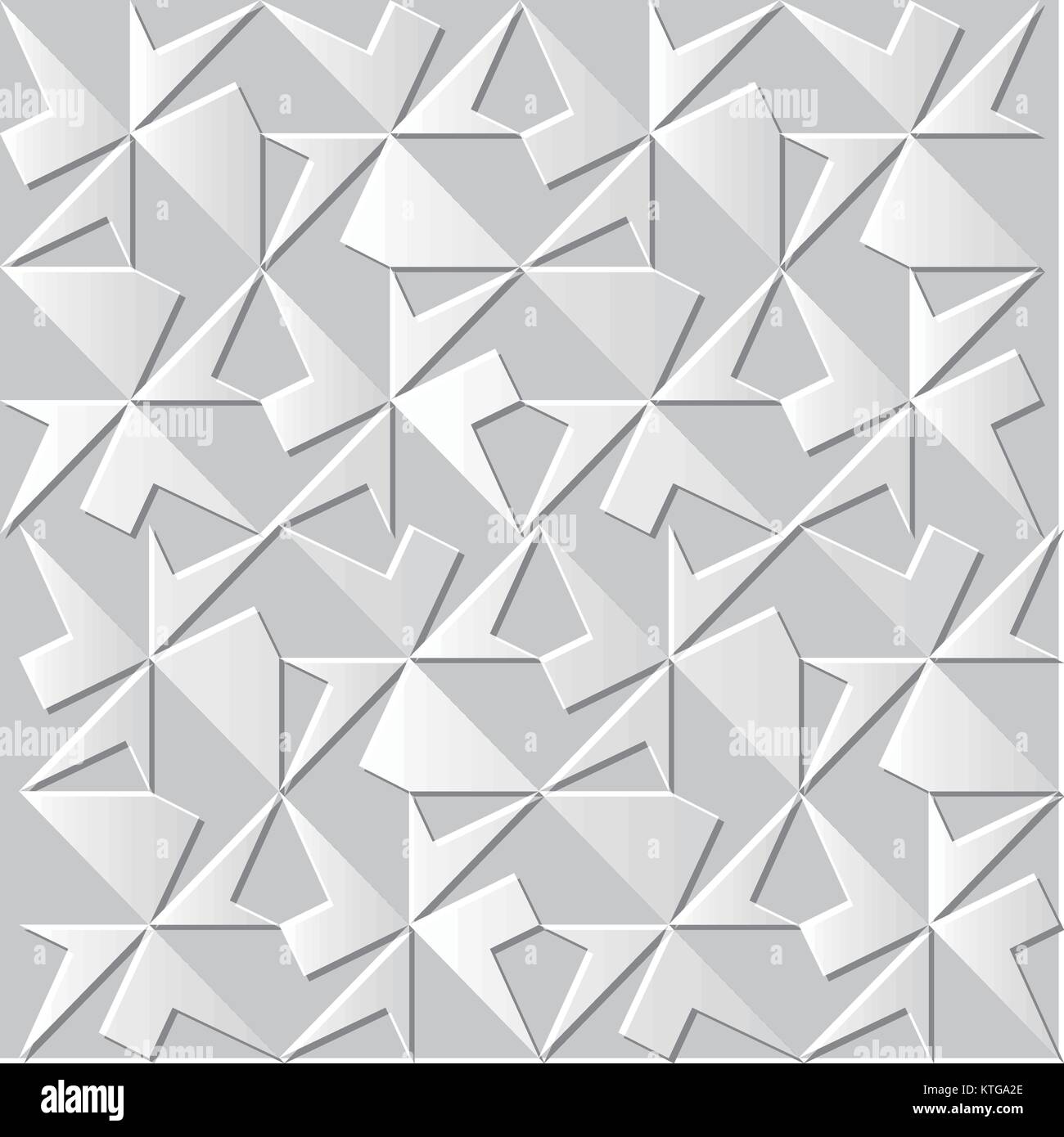 Vector damask seamless 3D paper art Spiral Cross Geometry Stock Vector Image & Art - Alamy