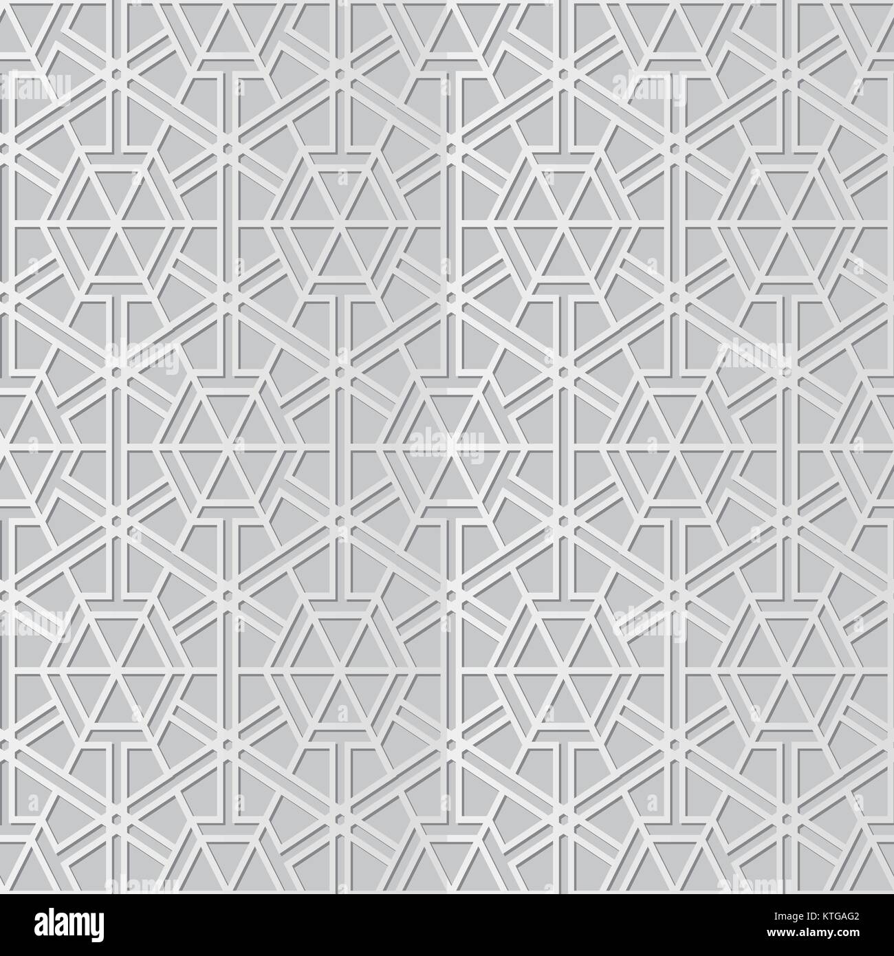 Vector damask seamless 3D paper art Hexagon Cross Line Stock Vector Image & Art - Alamy