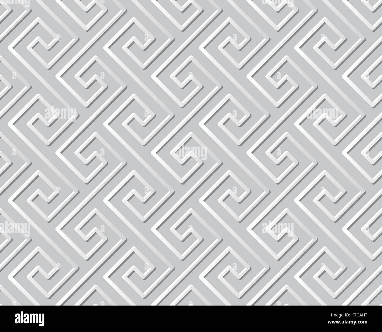 Vector damask seamless 3D paper art Spiral Cross Line Stock Vector Image & Art - Alamy