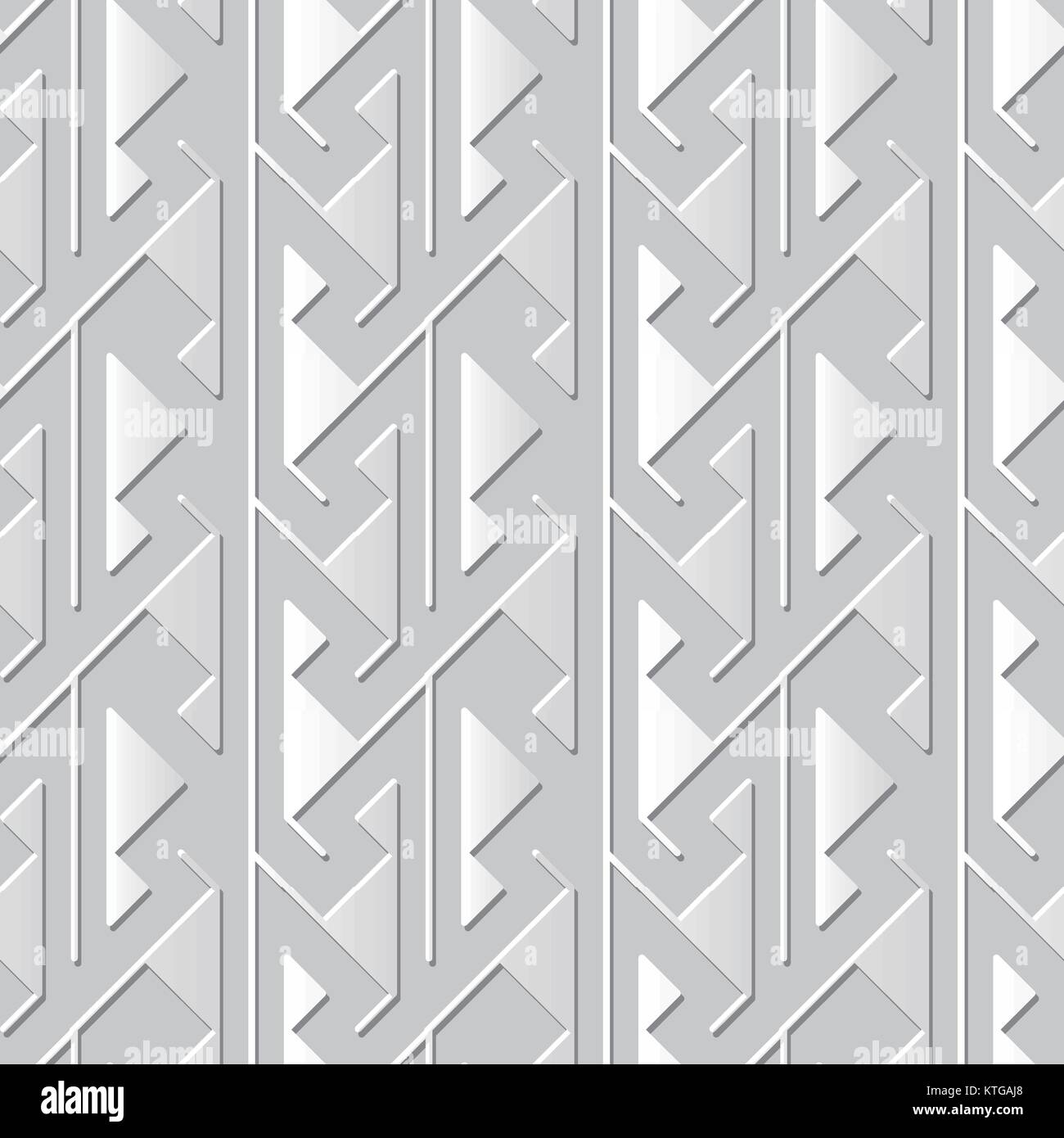 Vector damask seamless 3D paper art Sawtooth Triangle Geometry Stock ...