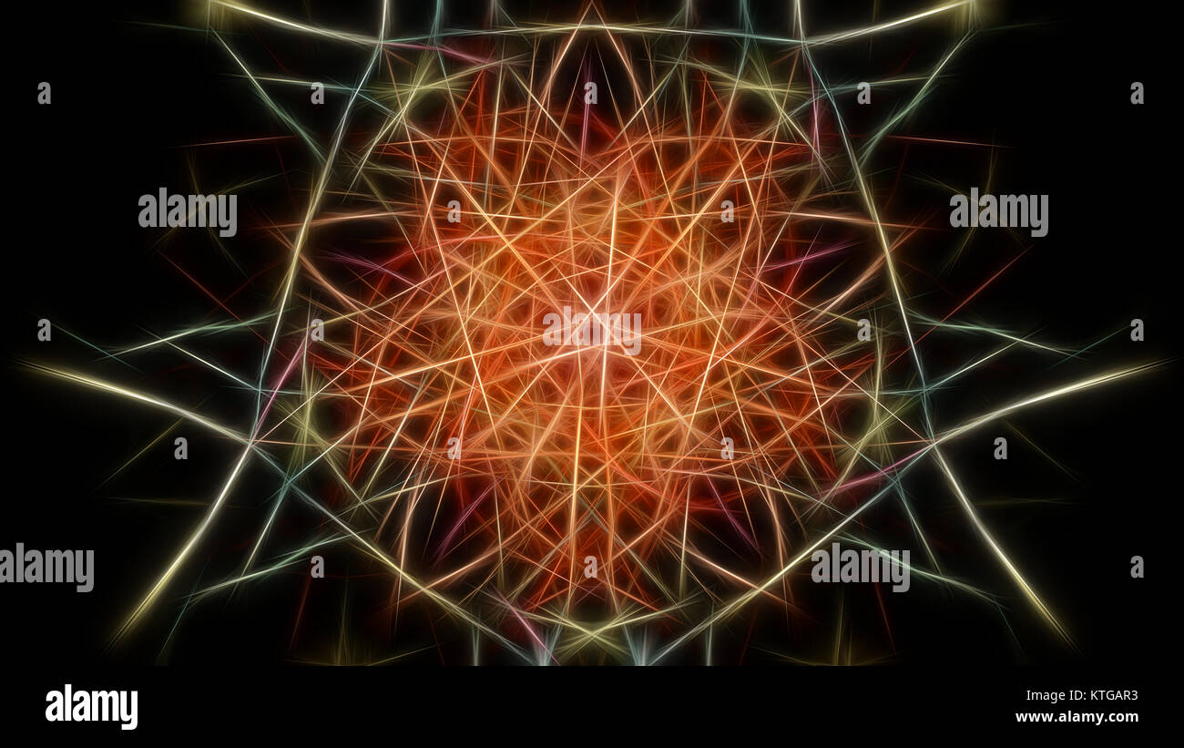 Beautiful abstract background for your design. Fractal silk symmetry ...