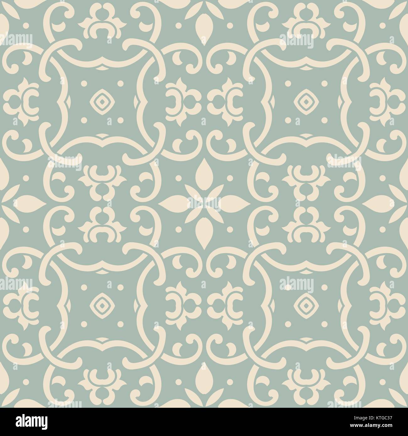 Antique seamless background curve cross chain flower oriental chintz ...