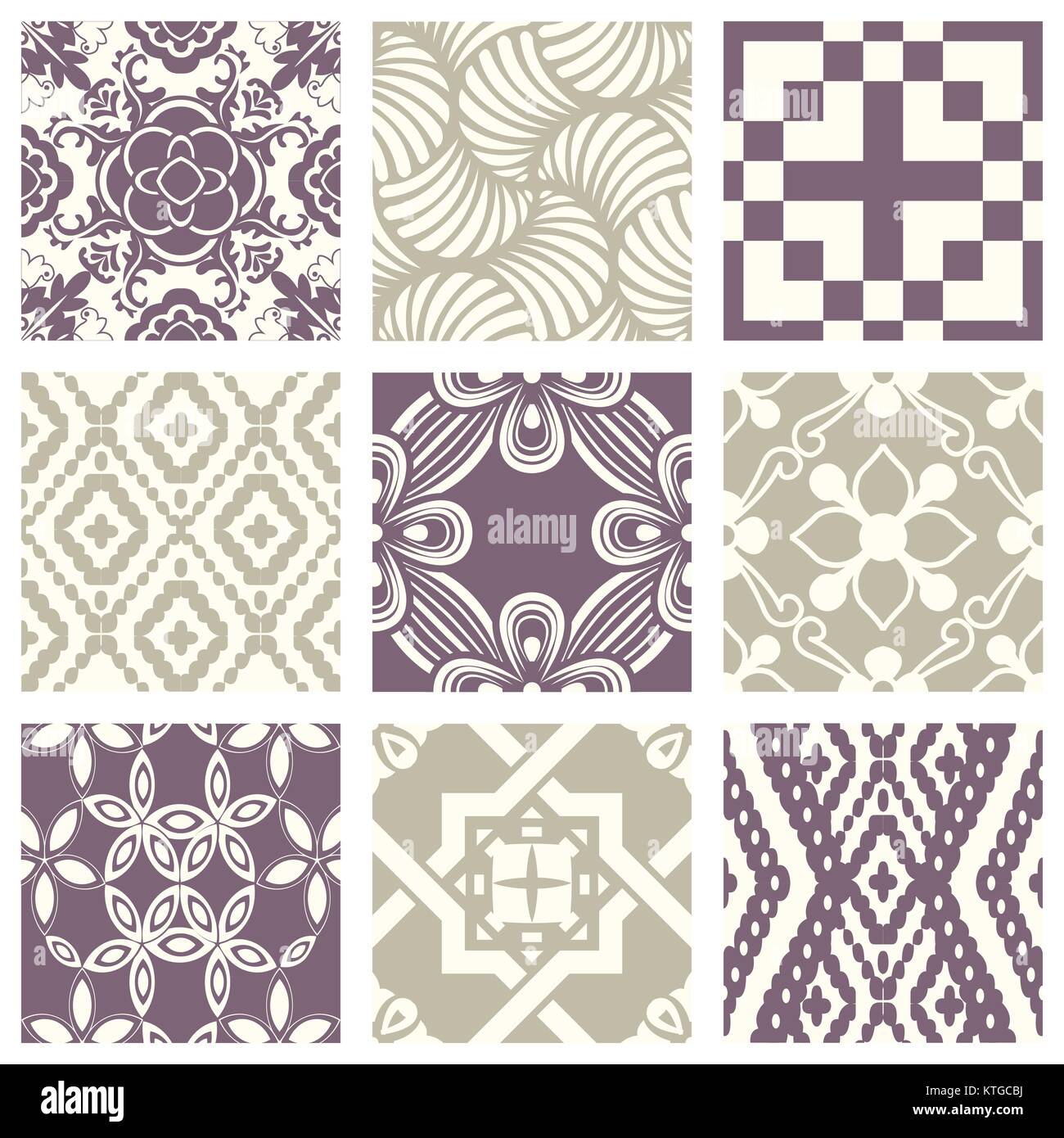 Classic vintage elegant pastel violet seamless abstract pattern Stock ...