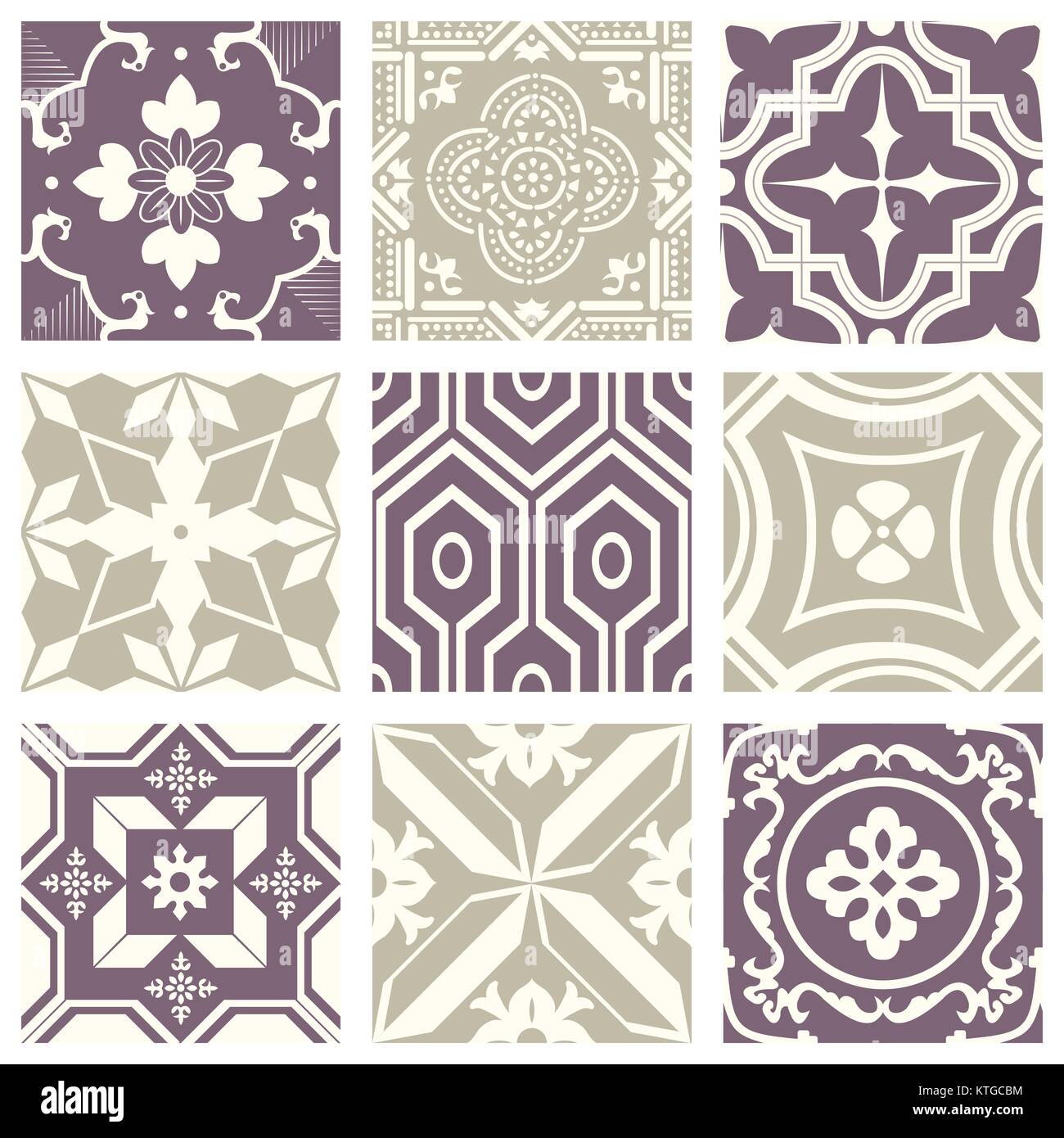 Classic vintage elegant pastel violet seamless abstract pattern Stock ...